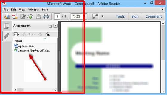 Open Attachments In PDF File Method To View Attached PDF Files